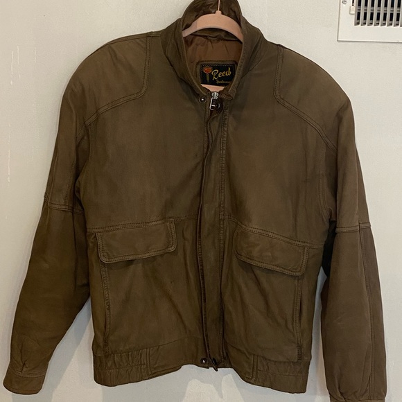 Reed | Jackets & Coats | 0 Leather Bomber Jacket | Poshmark